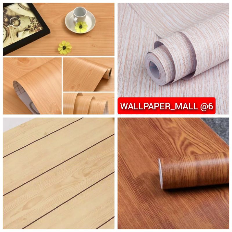 Jual Wallpaper Kayu Stiker Kayu Stiker Dinding Kayu Walpaper Kayu Wall ...