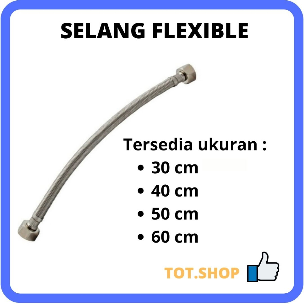Jual Selang Flexible Universal Stainless Tahan Air Panas Dingin SELANG ...