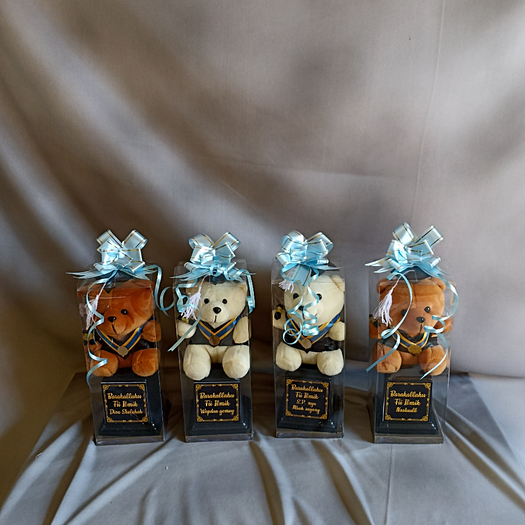 Jual Ajisaiflo - Piala Boneka Wisuda Trophy Teddy Bear | Kado Kelulusan ...