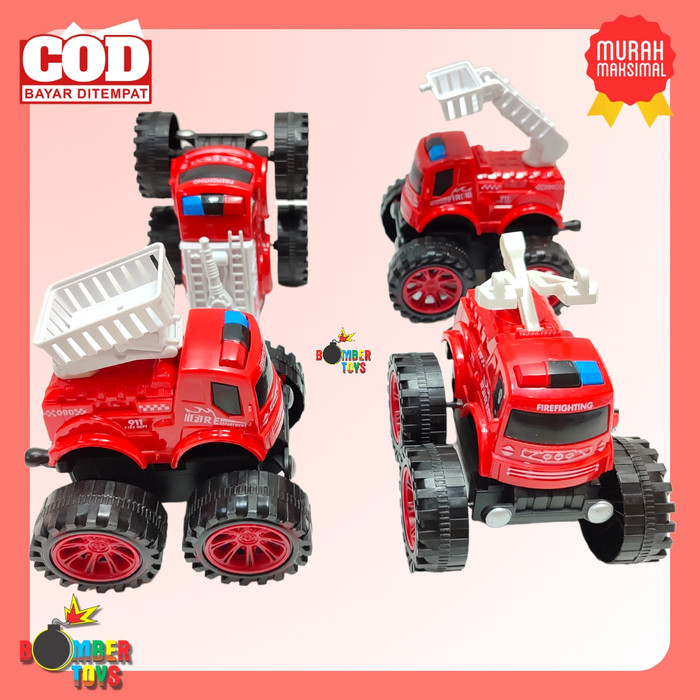 Jual MAINAN ANAK MOBIL ZAP POLISI MONSTER RESCUE FIRE ARMY KONSTRUKSI ...