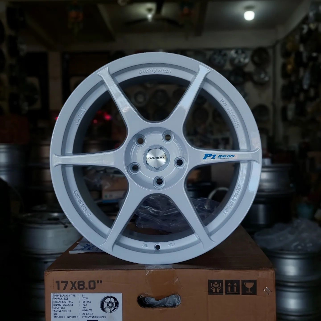 Jual velg racing buddy club p1 ring 17 lebar 8 et 40 untuk ertiga innova hrv terios xpander rush ...