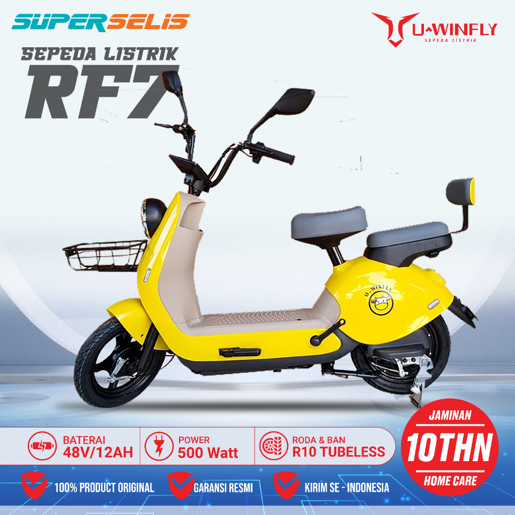 Jual Sepeda Listrik Uwinfly RF7 Redfish RF 7 Electric Bike Garansi Resmi | Shopee Indonesia