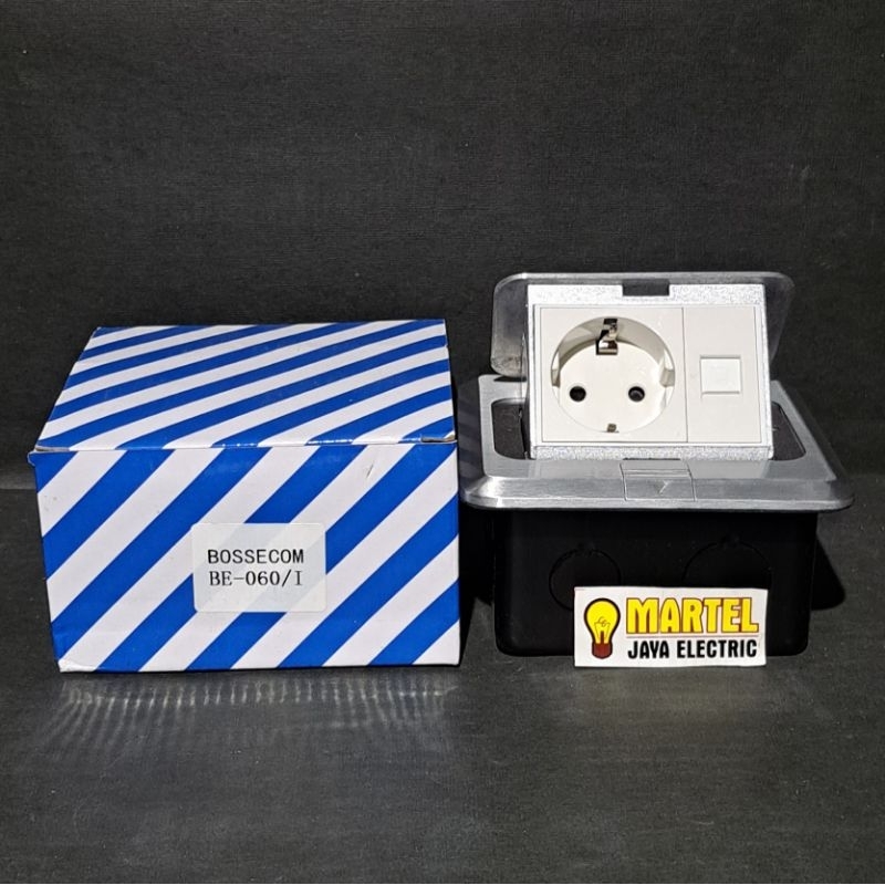 Jual Stop kontak lantai bossecom BE - 060 / I plus cat5 internet ...