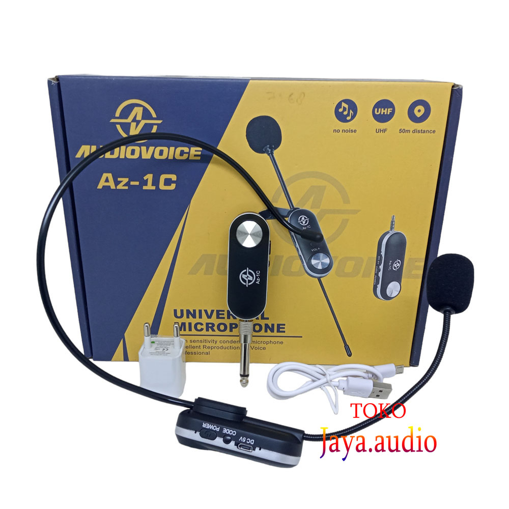 Jual Mic Headsed AUDIOVOICE AZ-1H Mikrofon Imam Sholat Mik Telinga ...