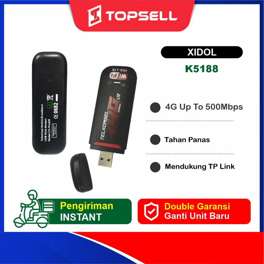 Jual Modem Wifi Mifi 4G LTE Modem USB 500mbps Unlock Xidol K5188 ...