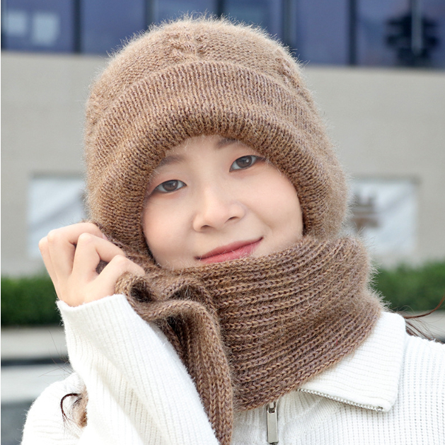 Jual Topi Kupluk Syal Wanita Musim Dingin Bisa Jadi Hijab | Shopee ...