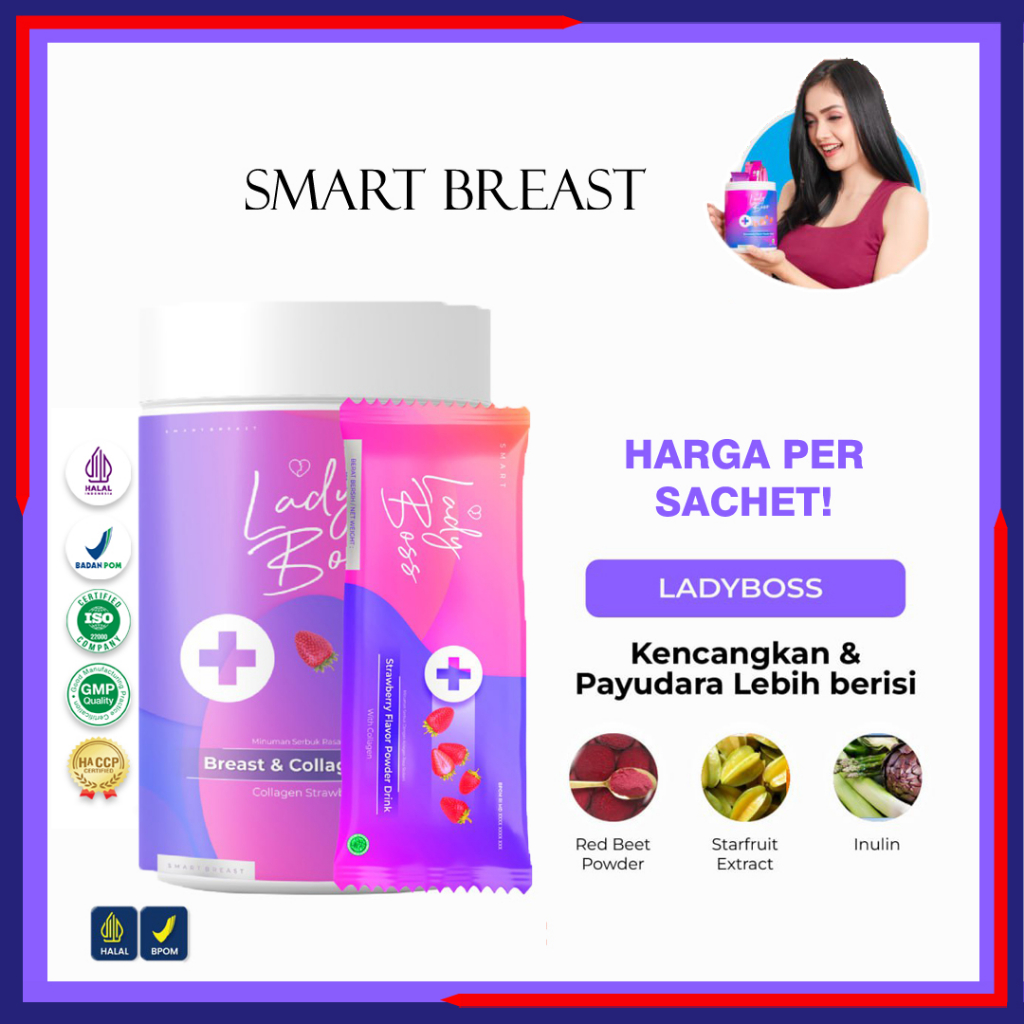Jual Smart Breast - LADY BOSS Breast & Collagen Drink (pencerah kulit ...