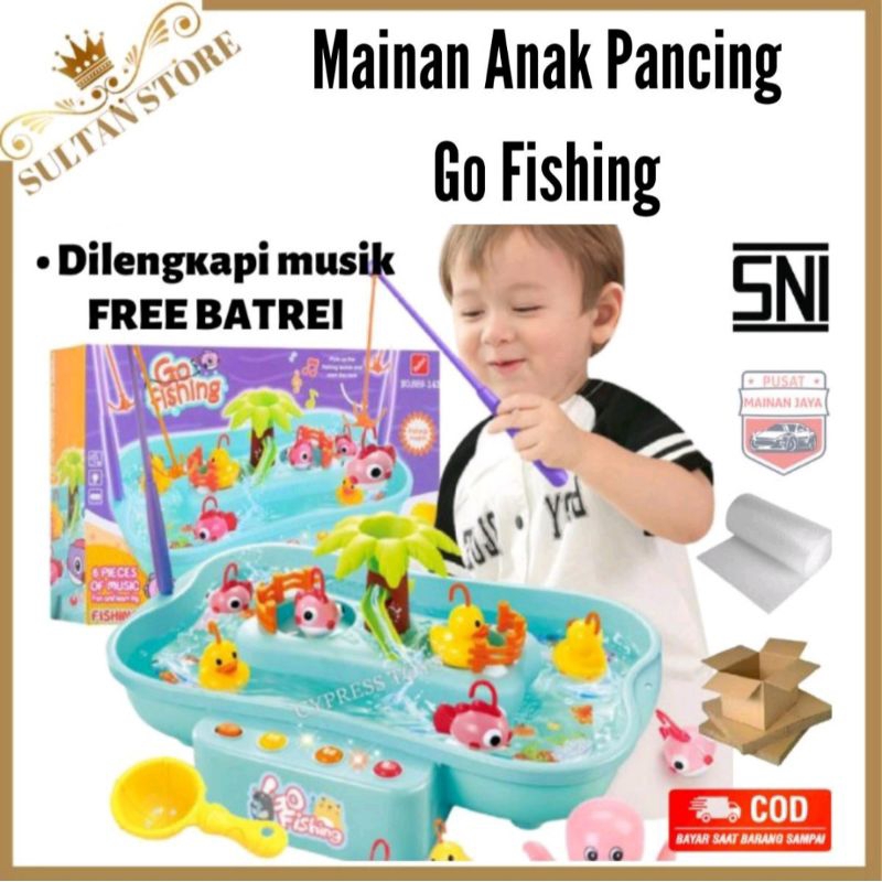 Jual Mainan pancing ikan go fishing magnet anak pancingan ikan mainan ...