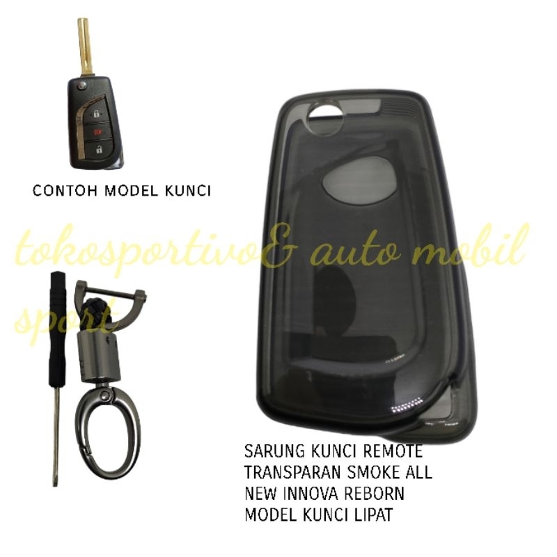 Jual SARUNG CASING COVER KUNCI REMOTE TRANSPARAN SMOKE NEW INNOVA ...