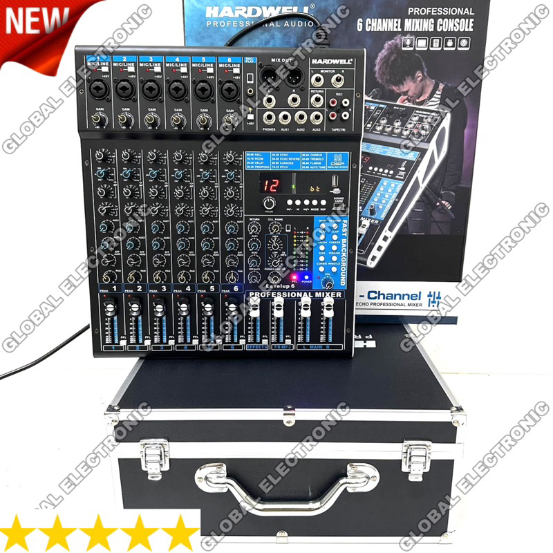 Jual Mixer Hardwell Levelup 4 / Levelup 6 Original 4 Channel 6 Channel 100% Original Free Koper ...