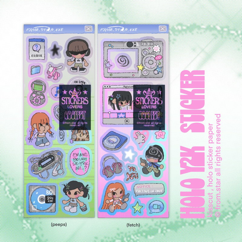 Jual [from.star] Y2K HOLOGRAM STICKER | Deco Sticker | Shopee Indonesia