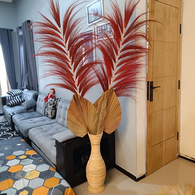 Jual paket besar daun rustic | bunga dekorasi ruangan | Shopee Indonesia