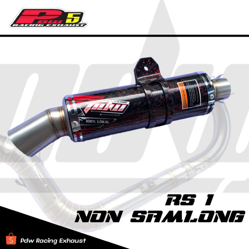 Jual Knalpot RS1 Non Samlong Maxi PCX ADV Pdw Racing Exhaust | Shopee ...