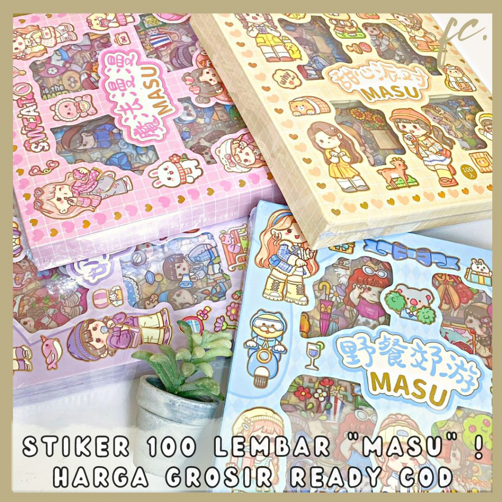 Jual 1 Pack isi 100 Lembar Pcs Sticker Box Merek SENMU SEN MU Masu V1 ...