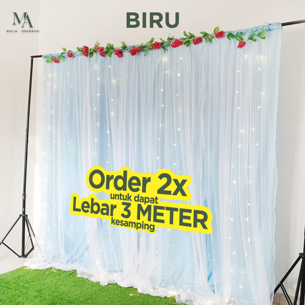 Jual ID KAIN DEKORASI BACKDROP TIANG ABUTAI TILE SUDAH DIJAHIT MENJADI ...