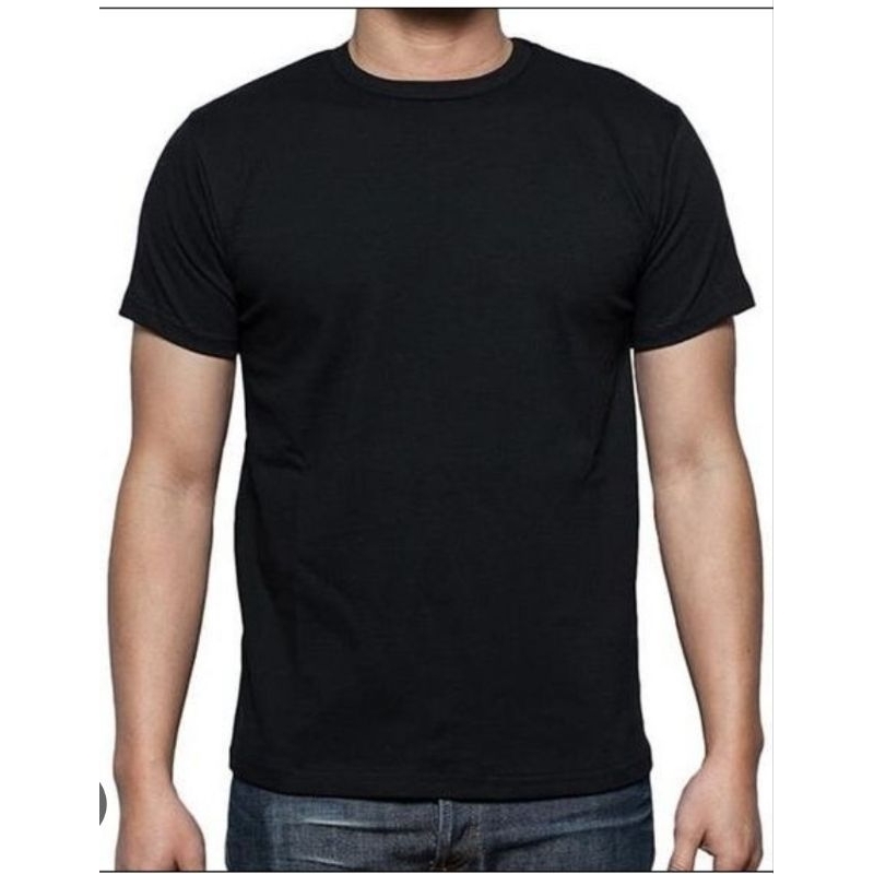 Jual kaos polos warna hitam lengan pendek | Shopee Indonesia