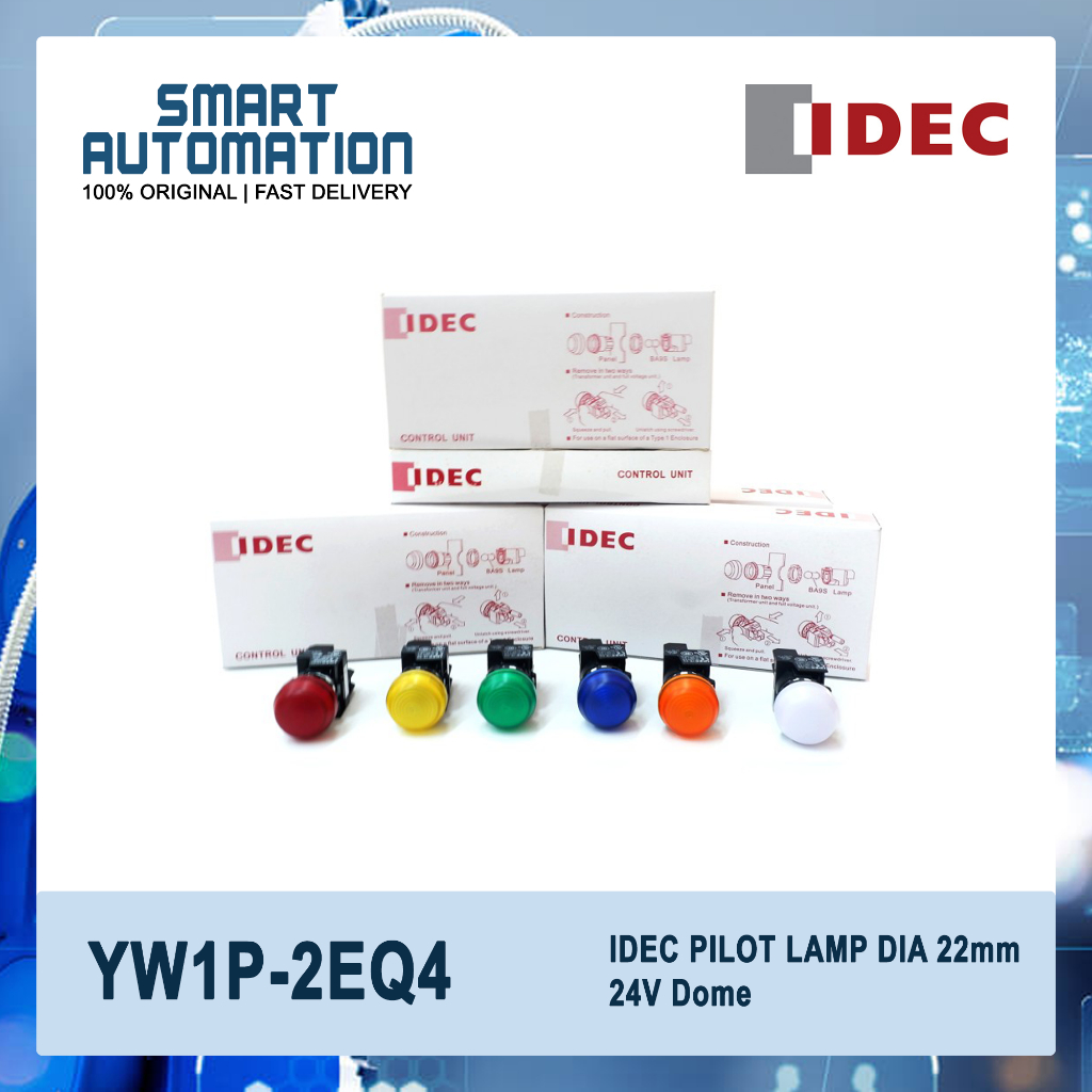 Jual IDEC YW1P-2EQ4 Pilot Lamp 22mm 24V Dome | Shopee Indonesia