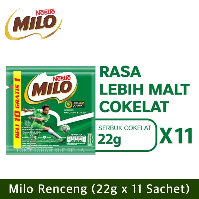Jual Milo Activ Go Renceng 10X22gr ( isi 11 sachet ) | Shopee Indonesia