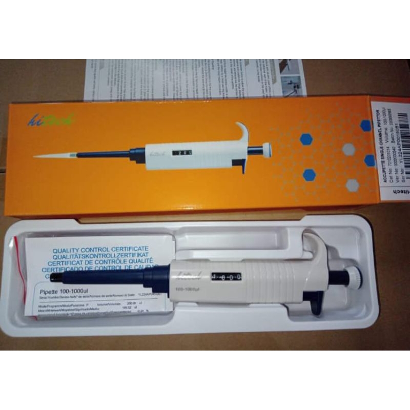 Jual Mikropipete Micropipette adjustable 100 - 1000 ul volume | Shopee Indonesia
