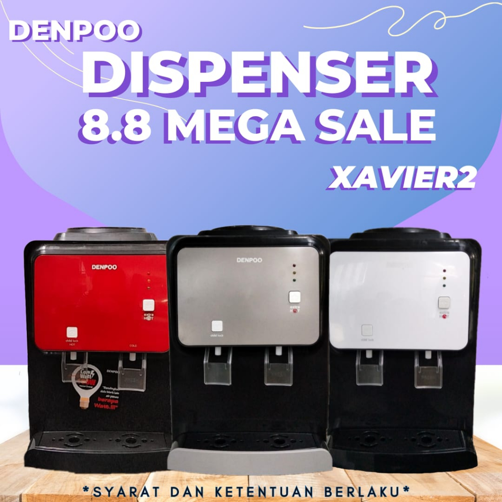 Jual Denpoo Dispenser Galon Atas XAVIER2 Dispenser Portable | Shopee ...