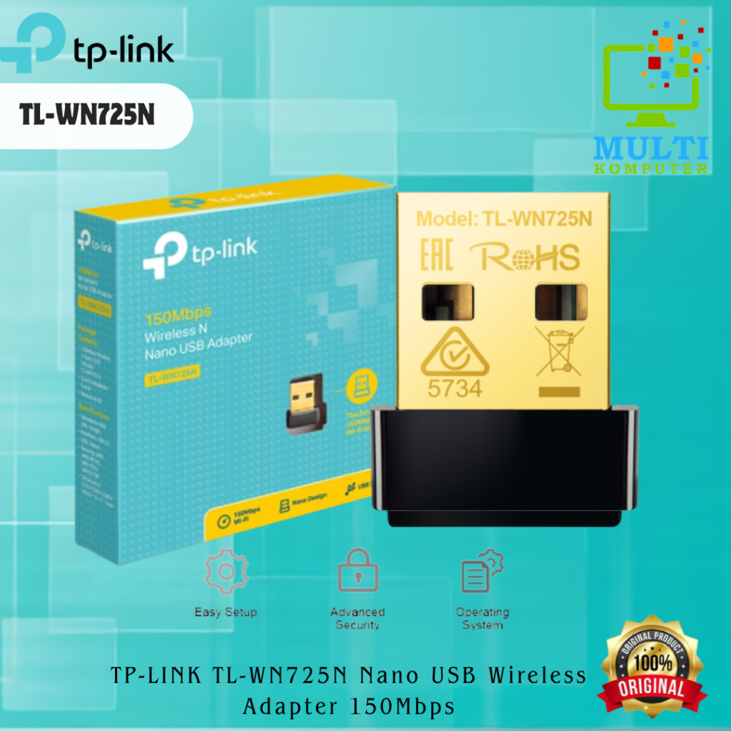 Jual TP-Link TL-WN725N - Nano USB Wireless Network Adapter 150Mbps ...