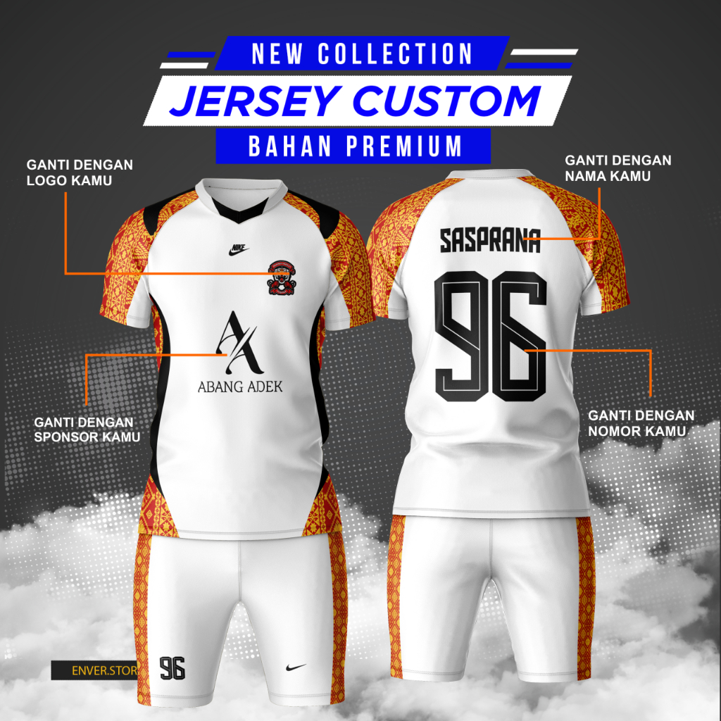 Jual JERSEY BOLA BATIK CUSTOM DESIGN MURAH DAN BISA SATUAN | Shopee ...