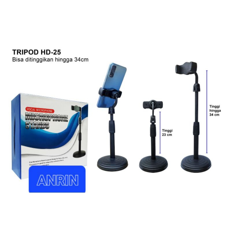 Jual TRIPOD HD-25 STANDING HANDPHONE | Shopee Indonesia