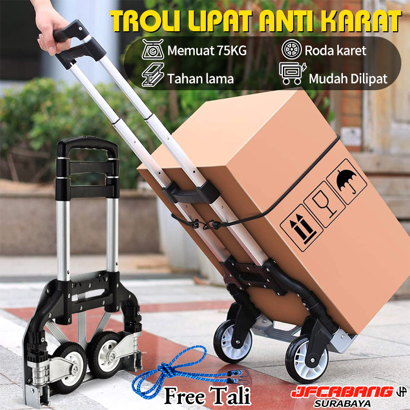 Jual Troli Lipat Serbaguna / Troli Mini Lipat Aluminium yang Nyaman ...