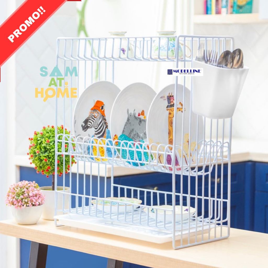 Jual Rak Piring Susun 2/3 ANTI KARAT Modelline Rak Piring/Rak Dapur ...