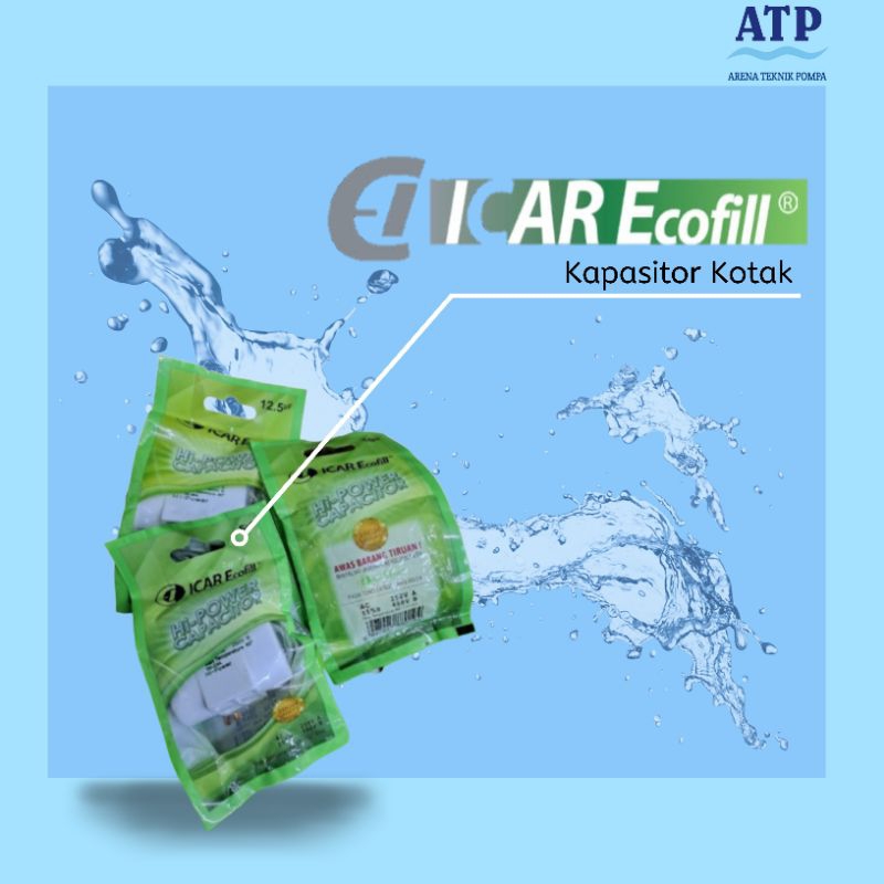 Jual Icar Ecofill Kapasitor Kotak Pompa Air - Water Pump Capacitor | Shopee Indonesia