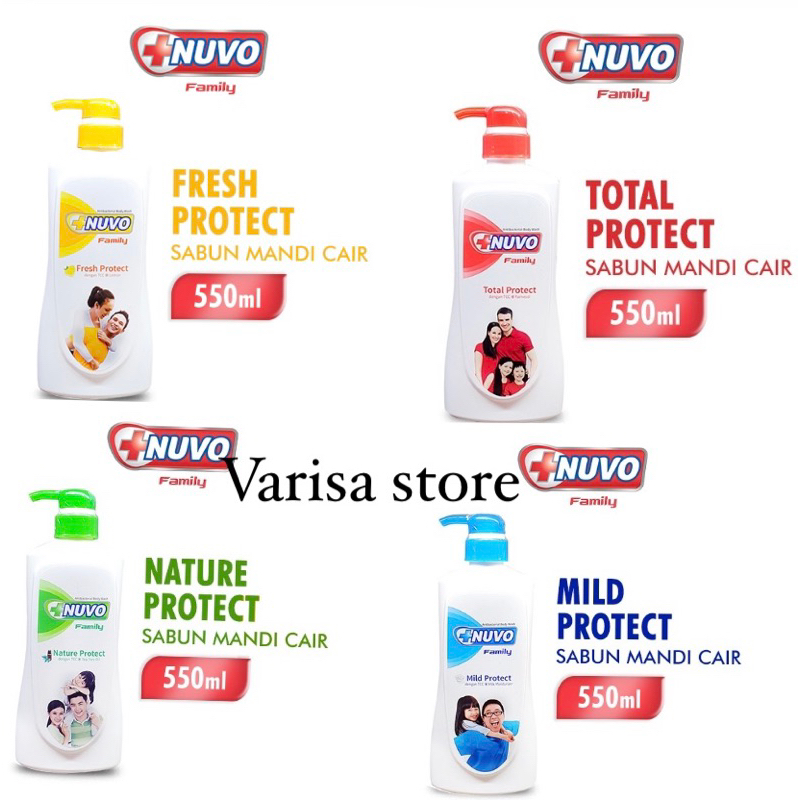 Jual NUVO FAMILY Sabun Mandi Cair Botol 550Ml | Shopee Indonesia