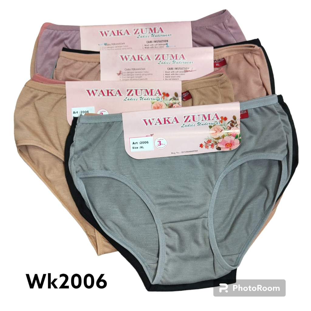Jual Paket Isi 12 Pcs Celana Dalam Wanita Dewasa 3in1 Cd Perempuan Wk 02 Bintik WK 2006 POLOS ...