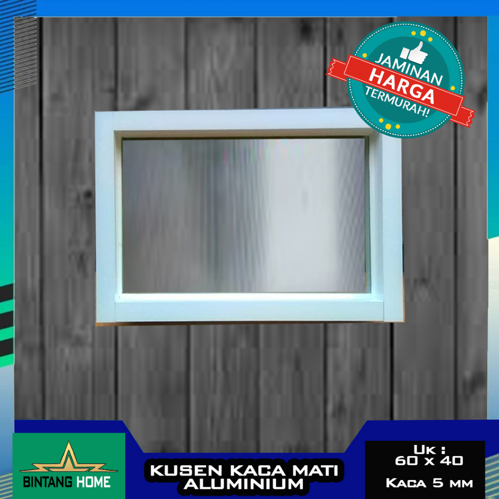 Jual Kusen Kaca Mati Aluminium Uk. 60x40 | Shopee Indonesia