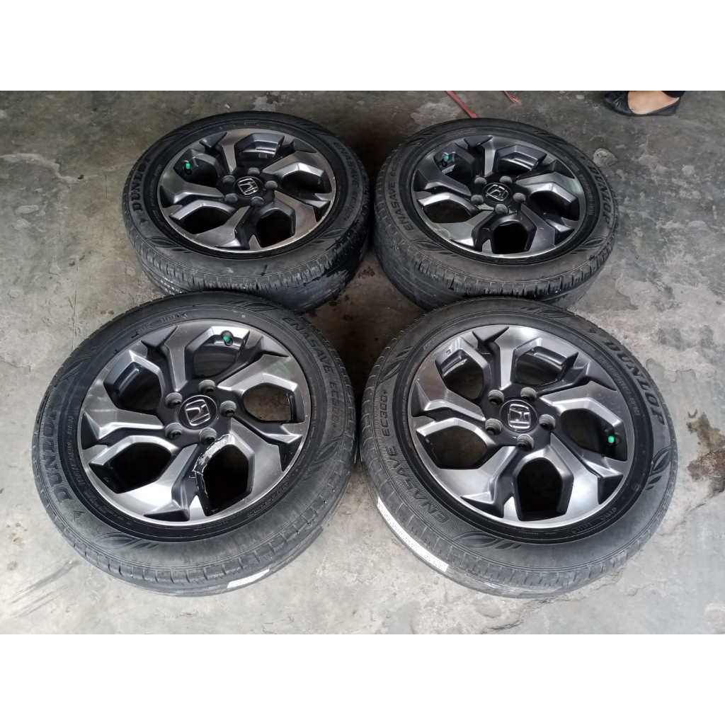 Jual Velg Mobil Original BRV Ring 16 Pcd 5x114,3 Plus Ban Dunlop ...