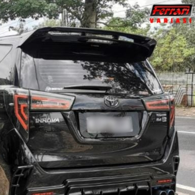 Jual Spoiler aksesoris mobil toyota innova Reborn model sporty - hitam ...