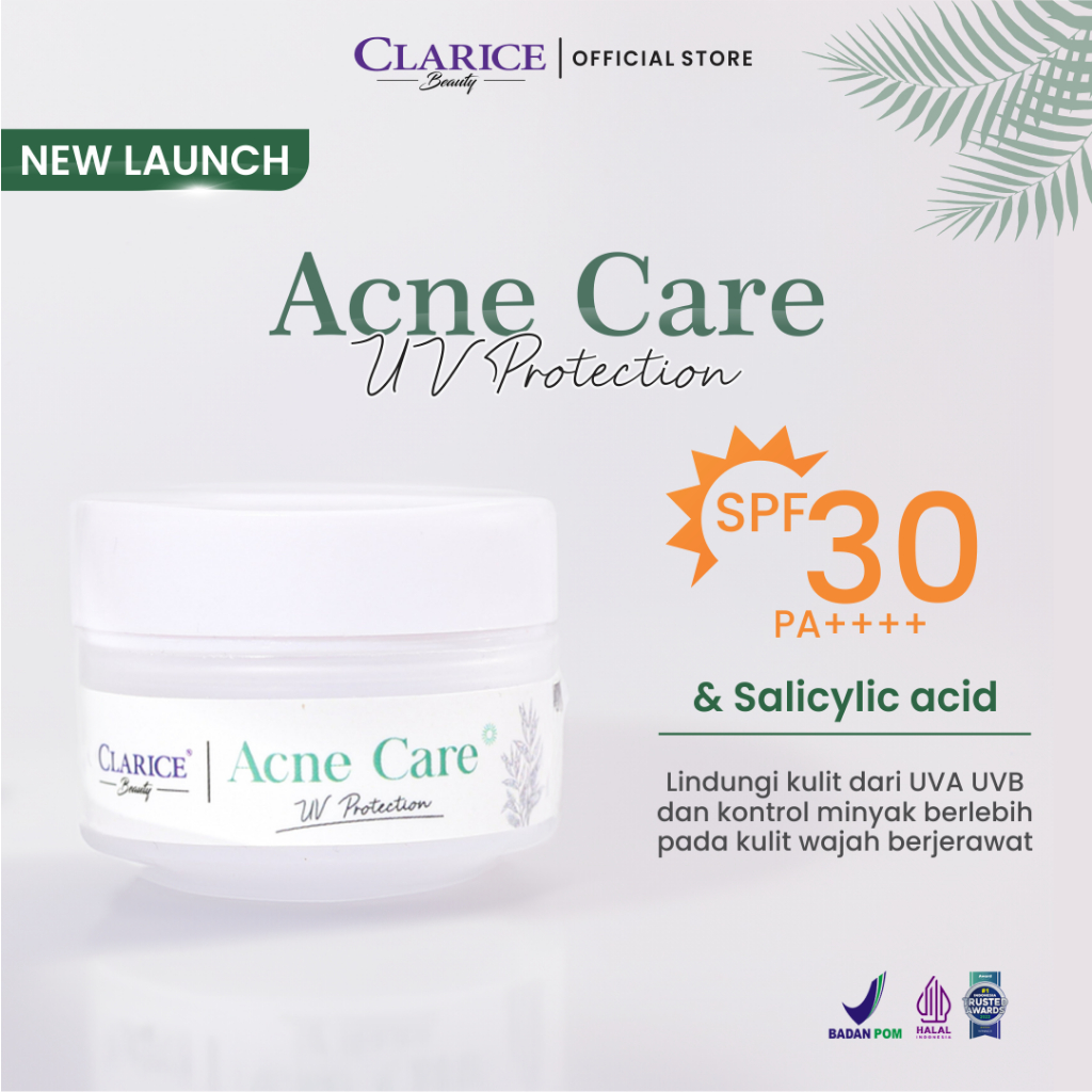 Jual CLARICE BEAUTY Acne Care UV Protection | Cream Pagi Khusus Jerawat ...