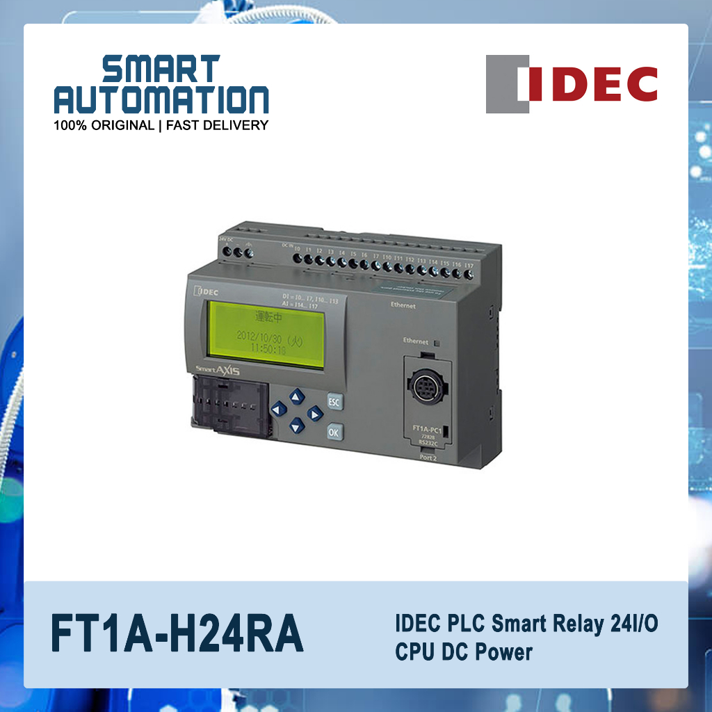 Jual IDEC FT1A-H24RA PLC Smart Relay 24I/O CPU DC Power | Shopee Indonesia