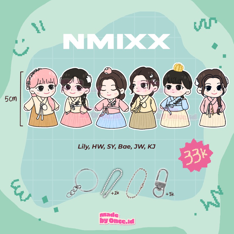 Jual NMIXX Hanbok series Keychain | Lily Haewon Sullyoon Bae Jiwoo ...