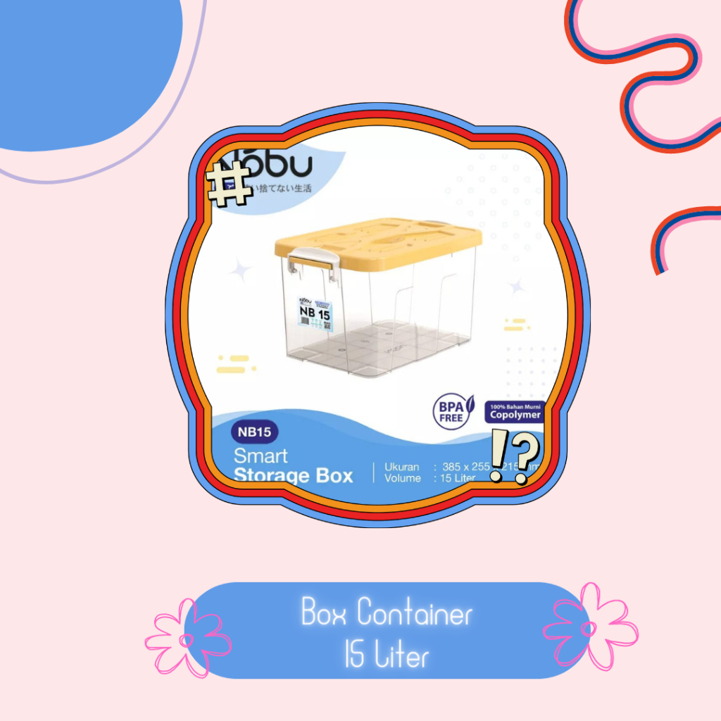 Jual Box Container 15 L NOBU / Box Container 15 L Bening | Shopee Indonesia