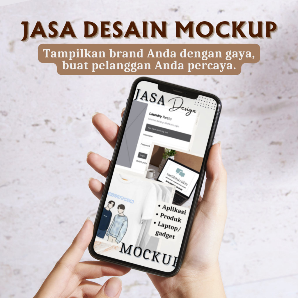 Jual Jasa pembuatan mockup product/Aplikasi/ | Shopee Indonesia