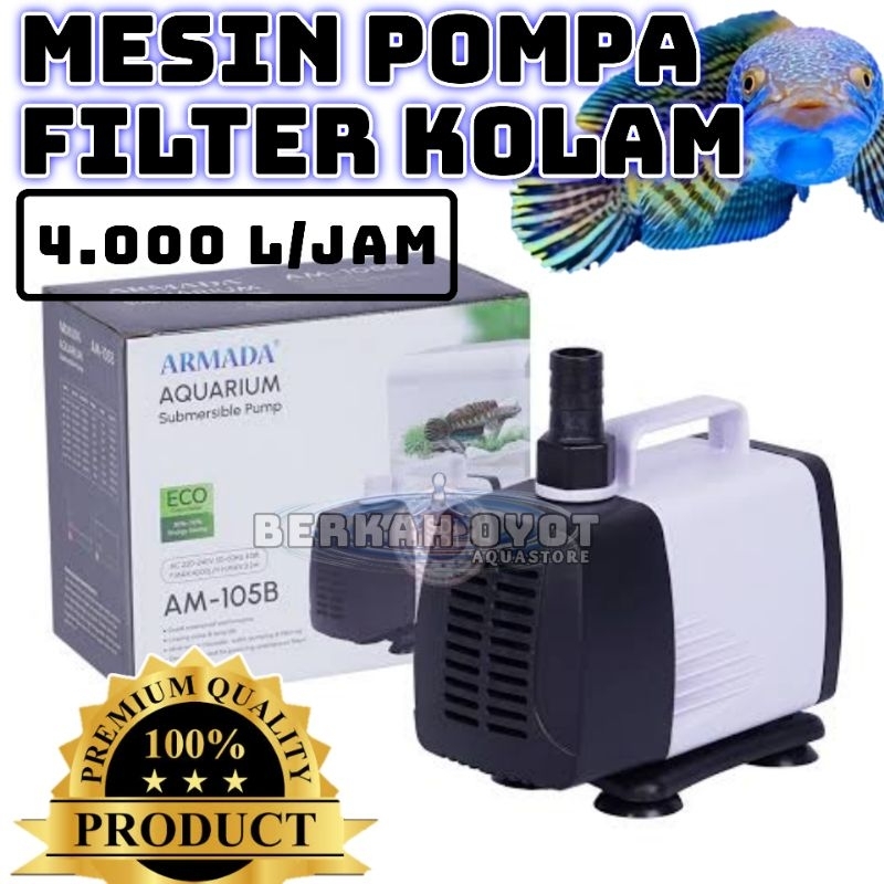 Jual MESIN POMPA FILTER 4000 LITER AQUARIUM & KOLAM | Shopee Indonesia