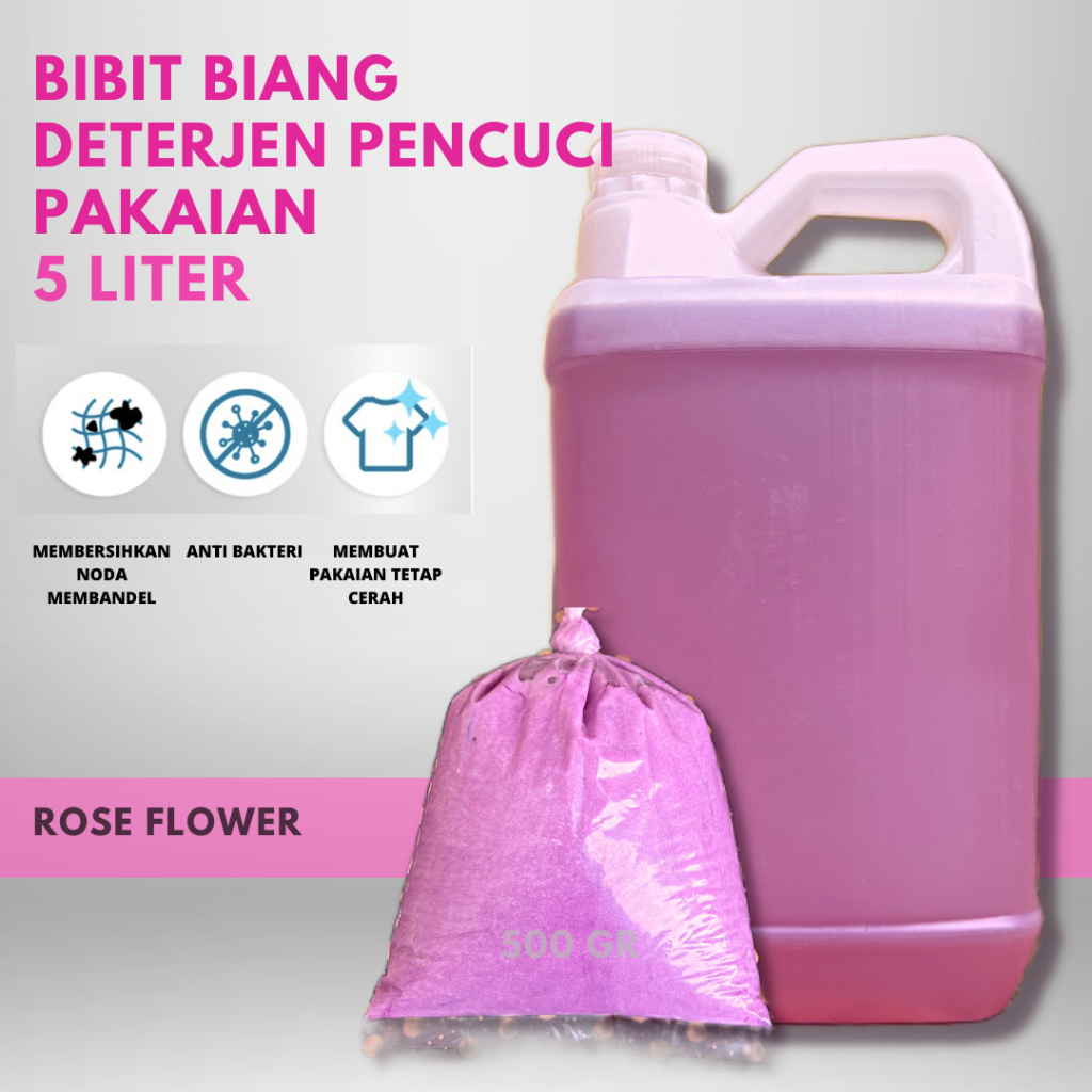 Jual Biang sabun cuci baju bibit detergen pakaian 5 liter PREMIUM lembut wangi tahan lama ...