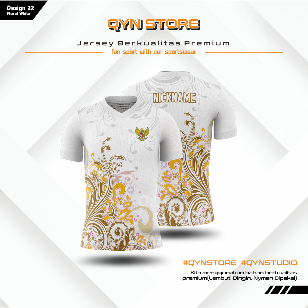 Jual Kaos Jersey Premium Custom Design Batik Kalimantan Dinas Guru ASN ...