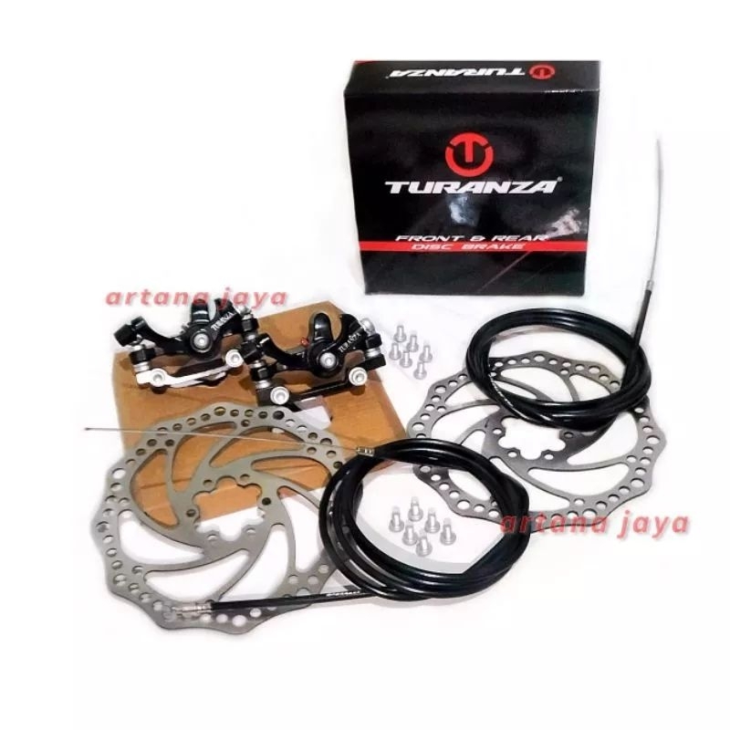 Jual disc brake / rem cakram sepeda set + kabel pacific 175cm cocok ...