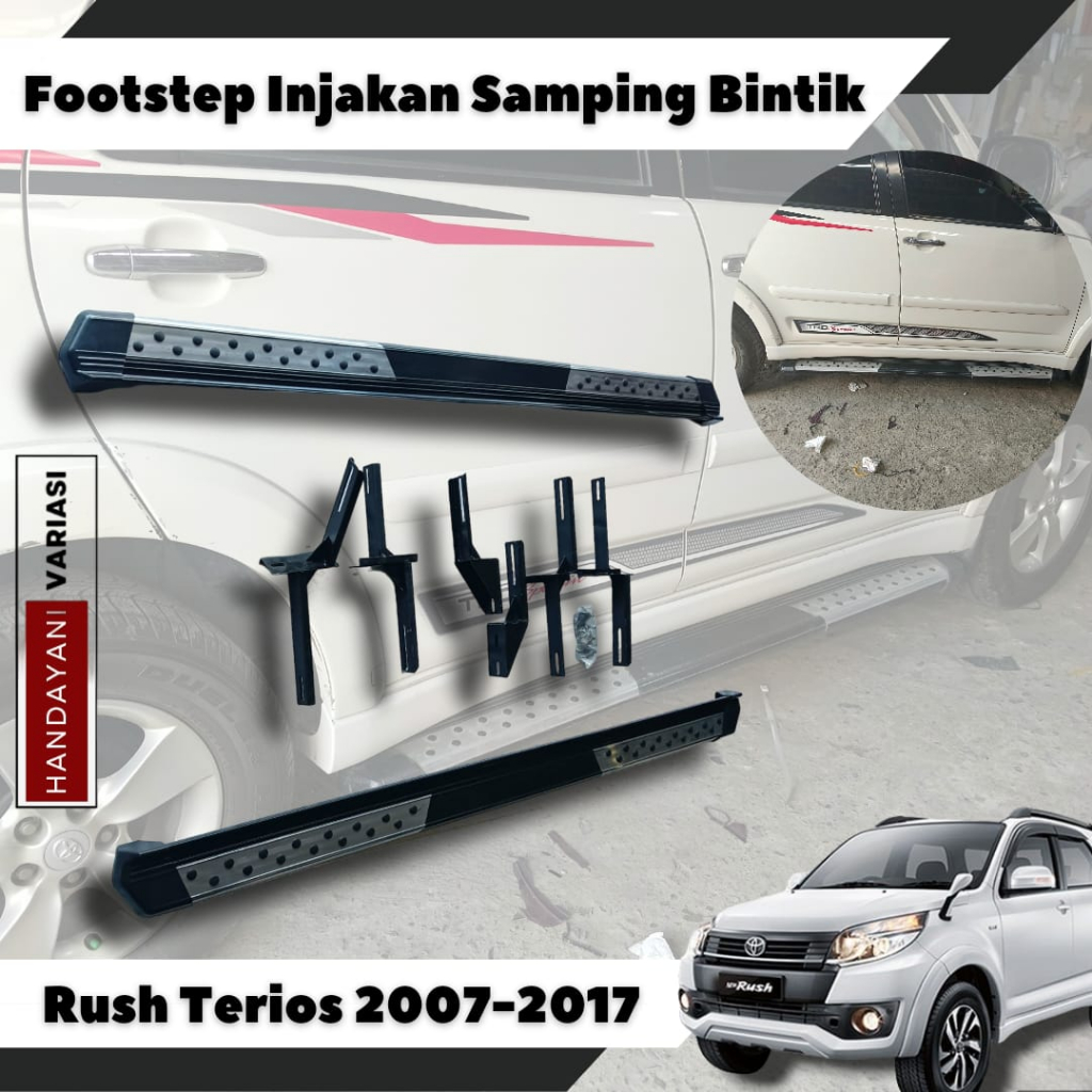 Jual Foot Step Injakan Kaki Samping Mobil Rush Terios 2007-2017 Model ...