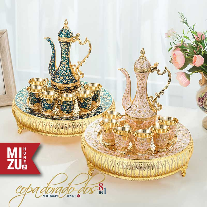 Jual MIZU COPA DORADO-DOS 8in1 Afternoon Tea SET Tea Cup Set Teko ...