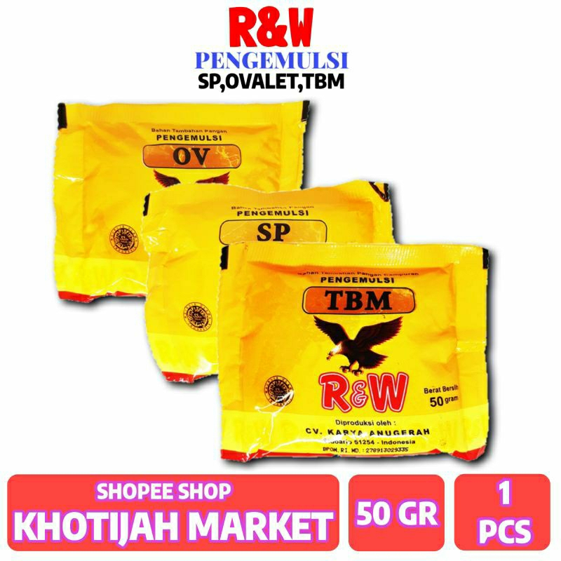 Jual R&W Emulsi Pengembang SP/Ovalet/TBM 50 Gram | Shopee Indonesia