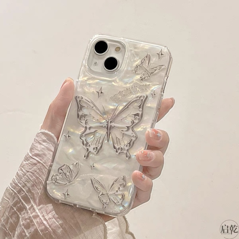 Jual Silver Butterfly Shell Softcase Casing Case HP Lucu iphone XS XS ...