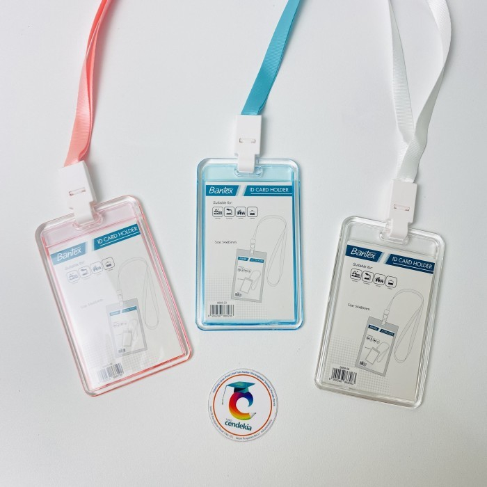 Jual Name Tag ID Card Holder BANTEX Portrait Transparan | Shopee Indonesia