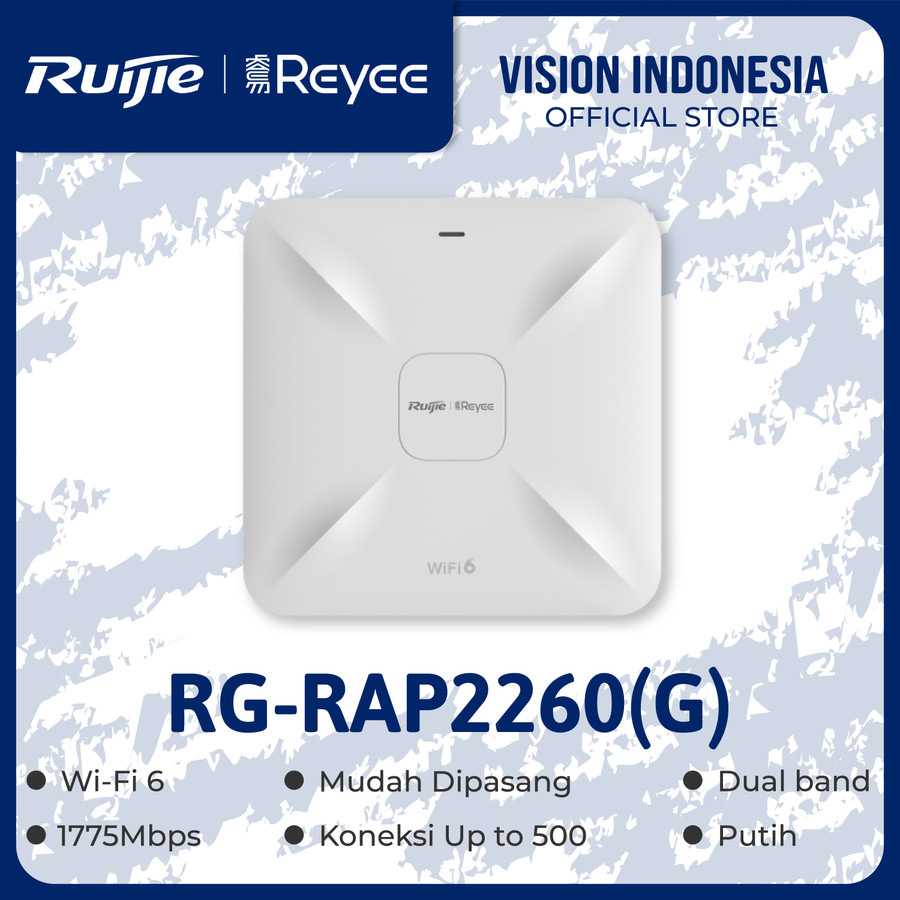 Jual Ruijie RG-RAP2260(G) Wi-Fi 6 Dual Band Ceiling Mount Access Point | Shopee Indonesia